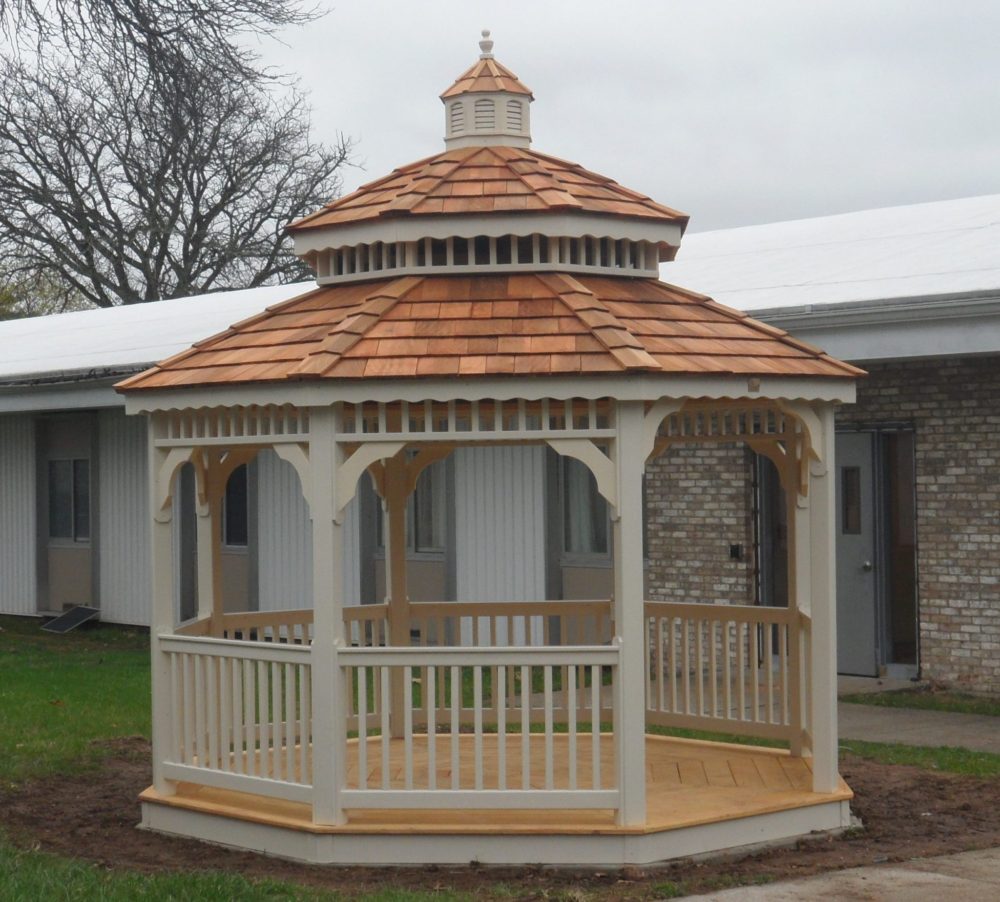 12' Octagon Cedar Gazebo - Gazebo Joe's