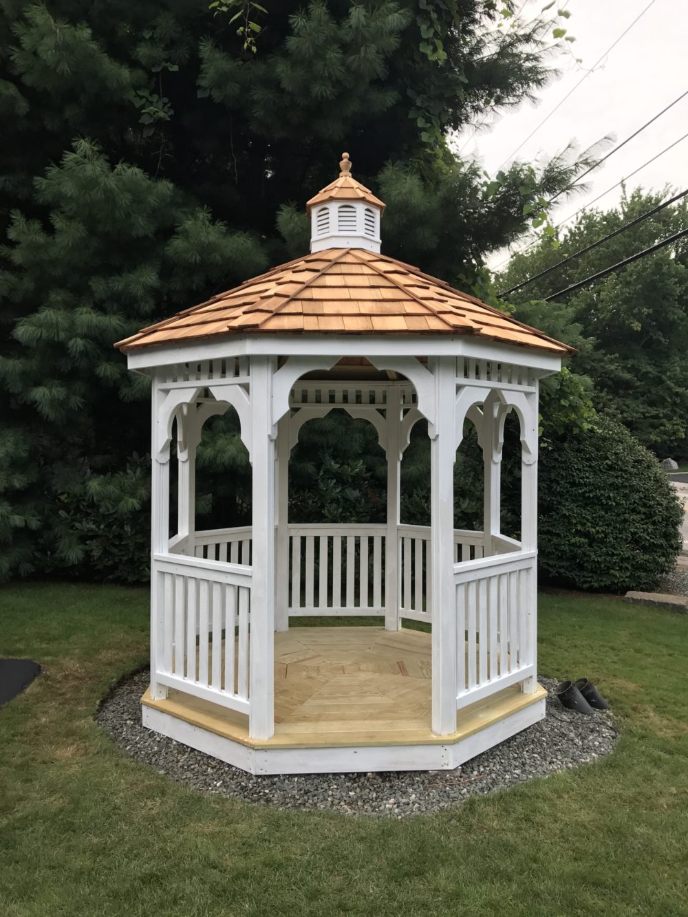 8' Octagon Cedar Gazebo - Gazebo Joe's