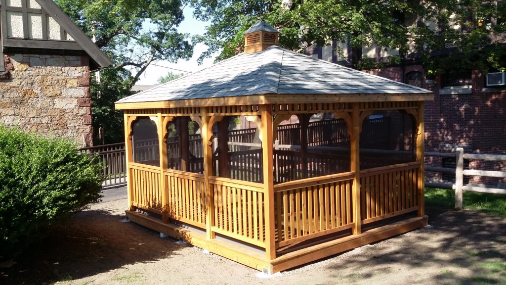 8' x 12' Rectangle Cedar Gazebo - Gazebo Joe's