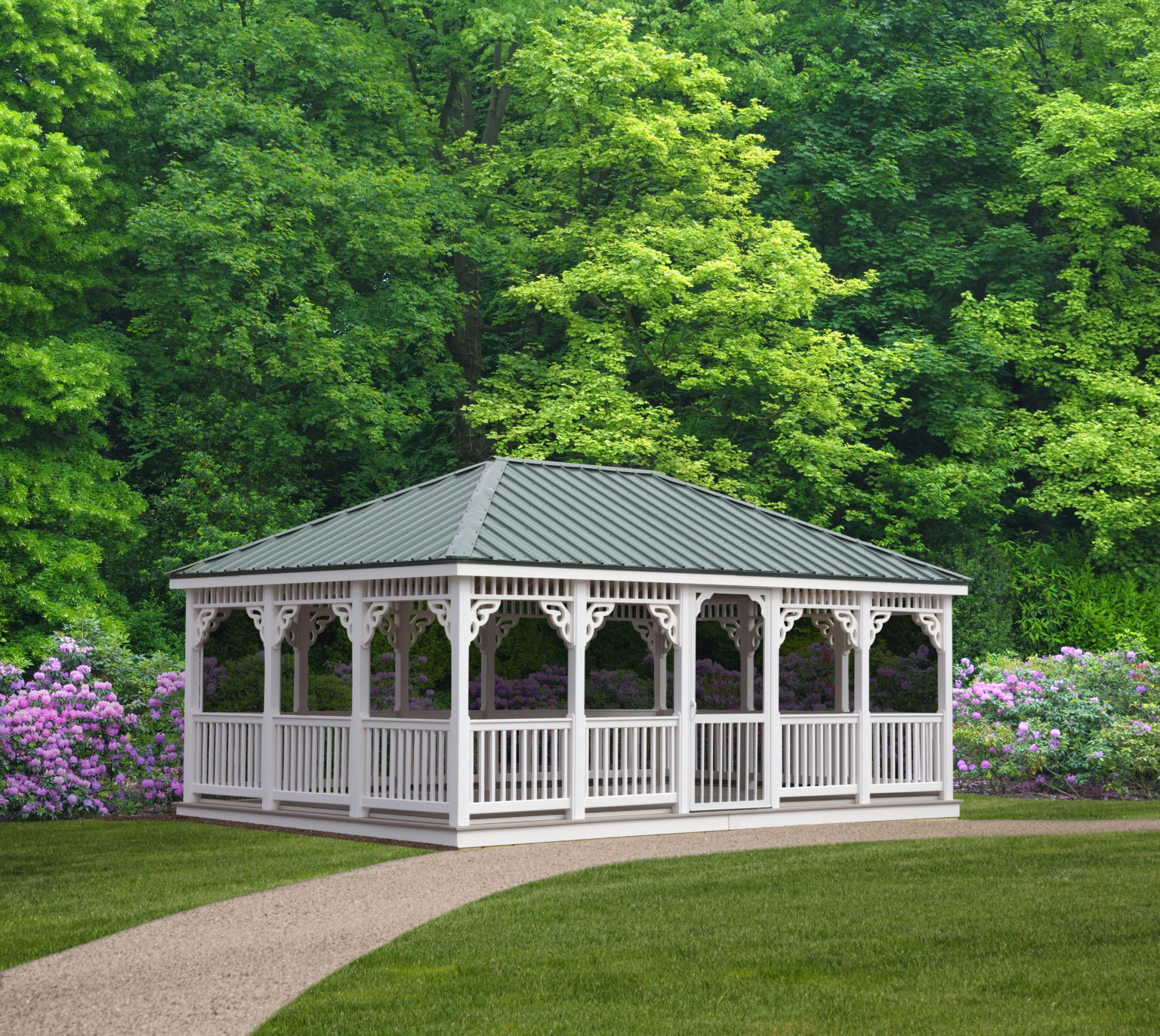 14' x 20' Rectangle Cedar Gazebo - Gazebo Joe's