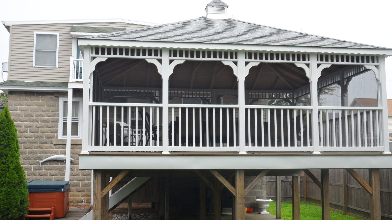 14' x 18' Rectangle Vinyl Gazebo - Gazebo Joe's