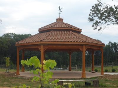 Octagon Wood Cedar, Pine or Vinyl Gazebos - Gazebo Joe's
