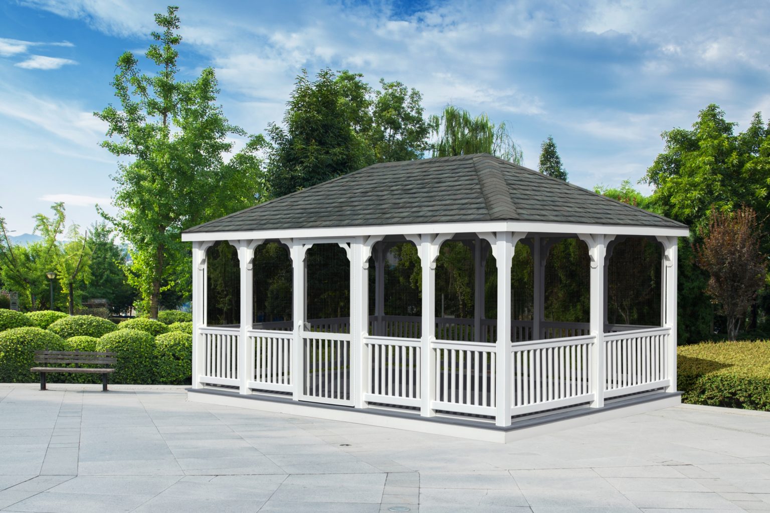 12' x 18' Rectangle Vinyl Gazebo - Gazebo Joe's