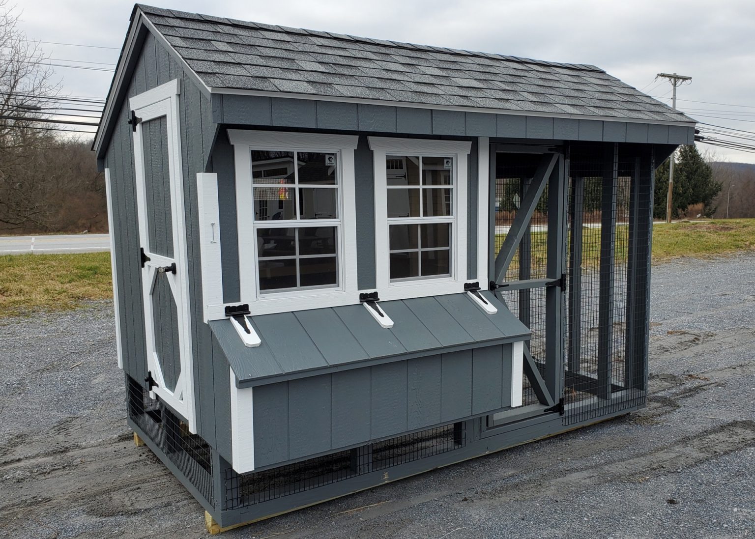 Quaker Chicken Coop with Run - Gazebo Joe's