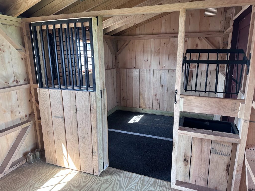 2 Stall Horse Barn with Tack Room - Gazebo Joe's